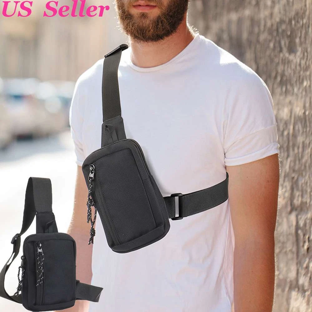 BEST- Men'S Sling Shoulder Bag Oxford Chest Pack Crossbody Casual ...