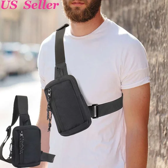 BEST- Men'S Sling Shoulder Bag Oxford Chest Pack Crossbody Casual ...