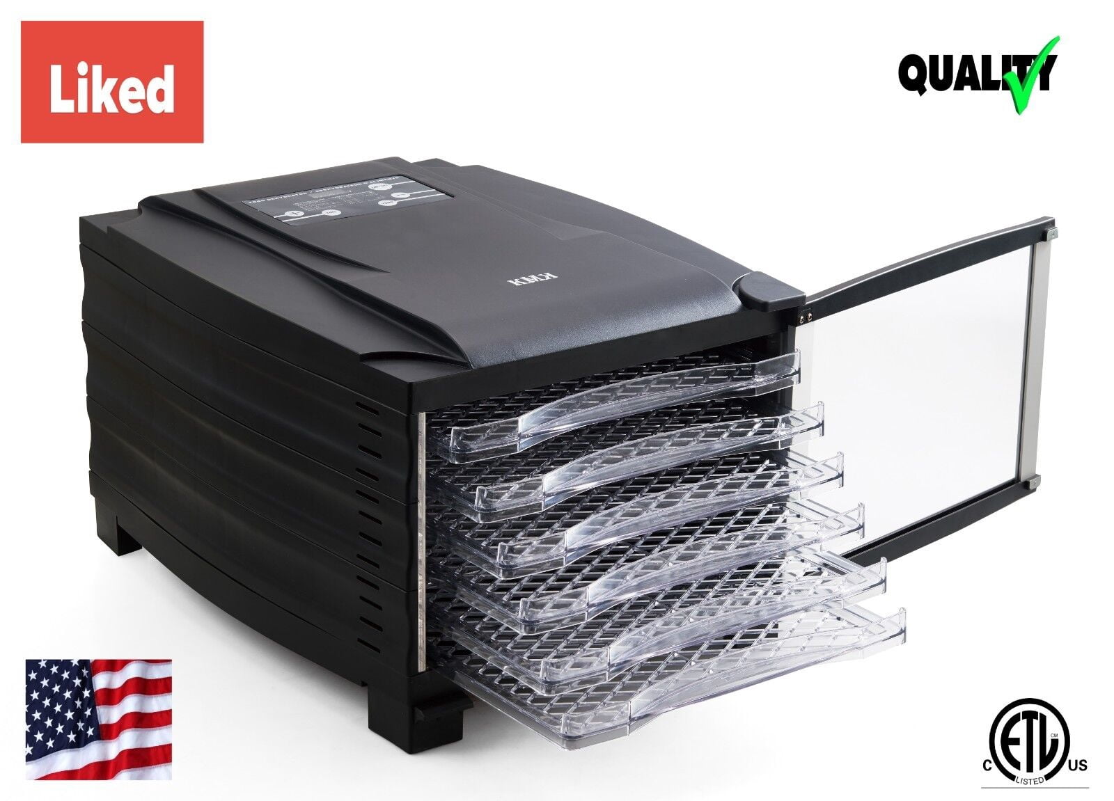 BEST QUALIT KMK DIGITAL 6 TRAY DEHYDRATOR 800W. THE REAL DEHYDRATOR ...