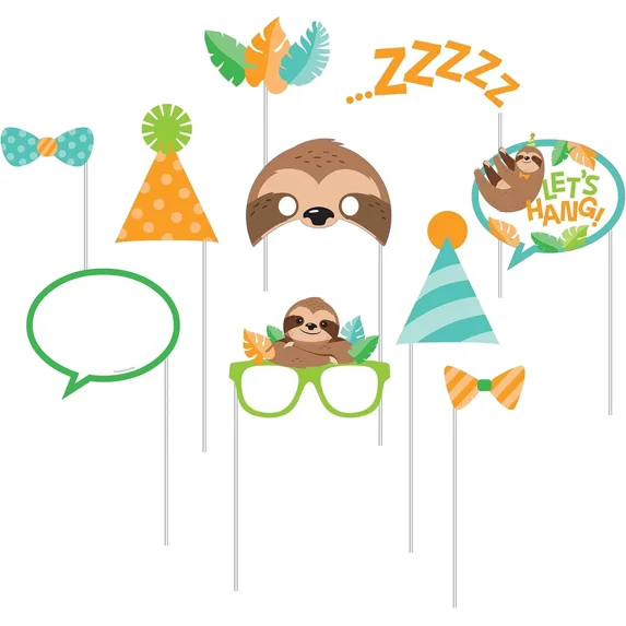 BEST- Sloth Animal Jungle Cute Kids Party Birthday Party Favor Photo ...