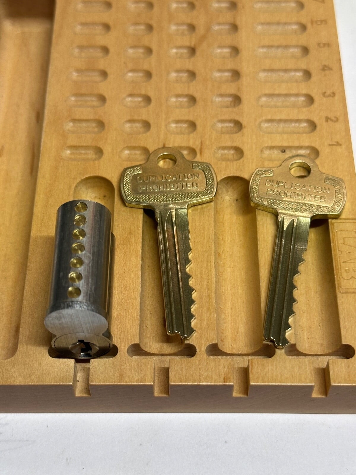 BEST Style SFIC 7-Pin Core Keyed “K” Keyway Brushed Chrome Finish with ...