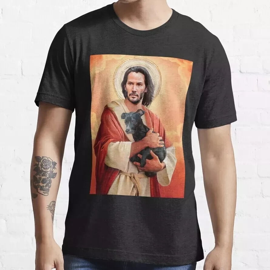 BEST T0 BUY NWT Keanu Reeves Is Like Jesus Funny Unisex T-Shirt ...