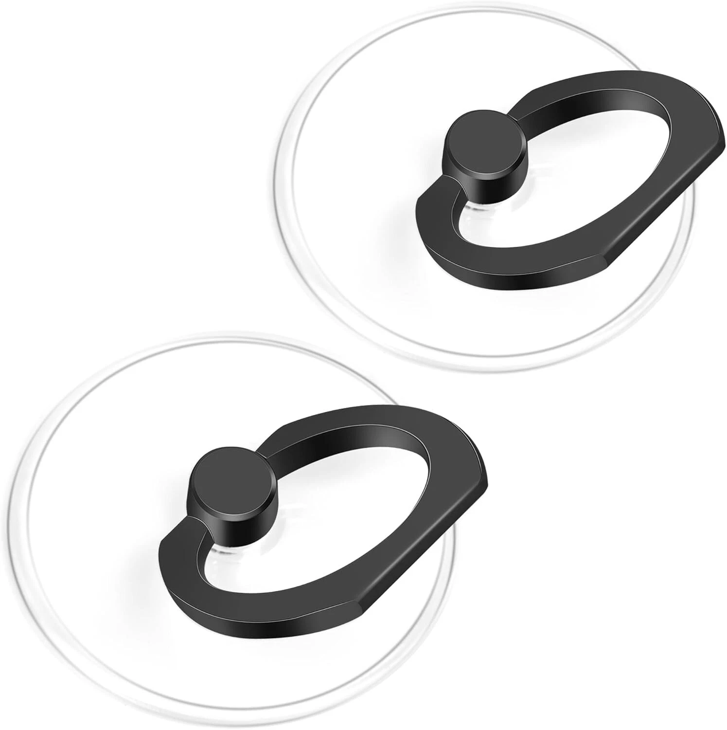 BEST- Transparent Universal Finger Stand Kickstand Cell Phone Ring Grip ...