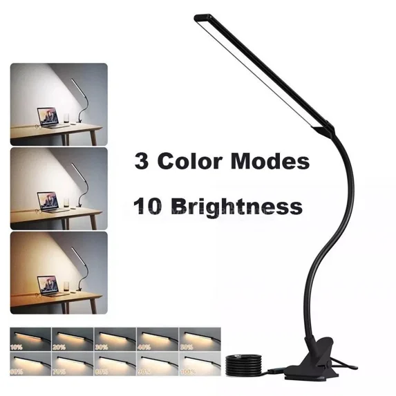 BEST- Usb Flexible Reading Led Light Clip-On Beside Bed Desk Table Lamp ...