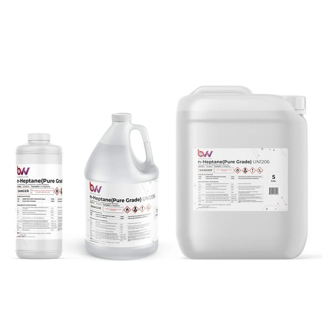BVV Lab Grade N-Heptane - Ultra High Purity Solvent - 99.3% - Walmart ...