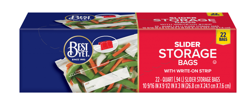 BEST YET STORAGE BAGS SLIDER, 22 BAGS - Walmart.com