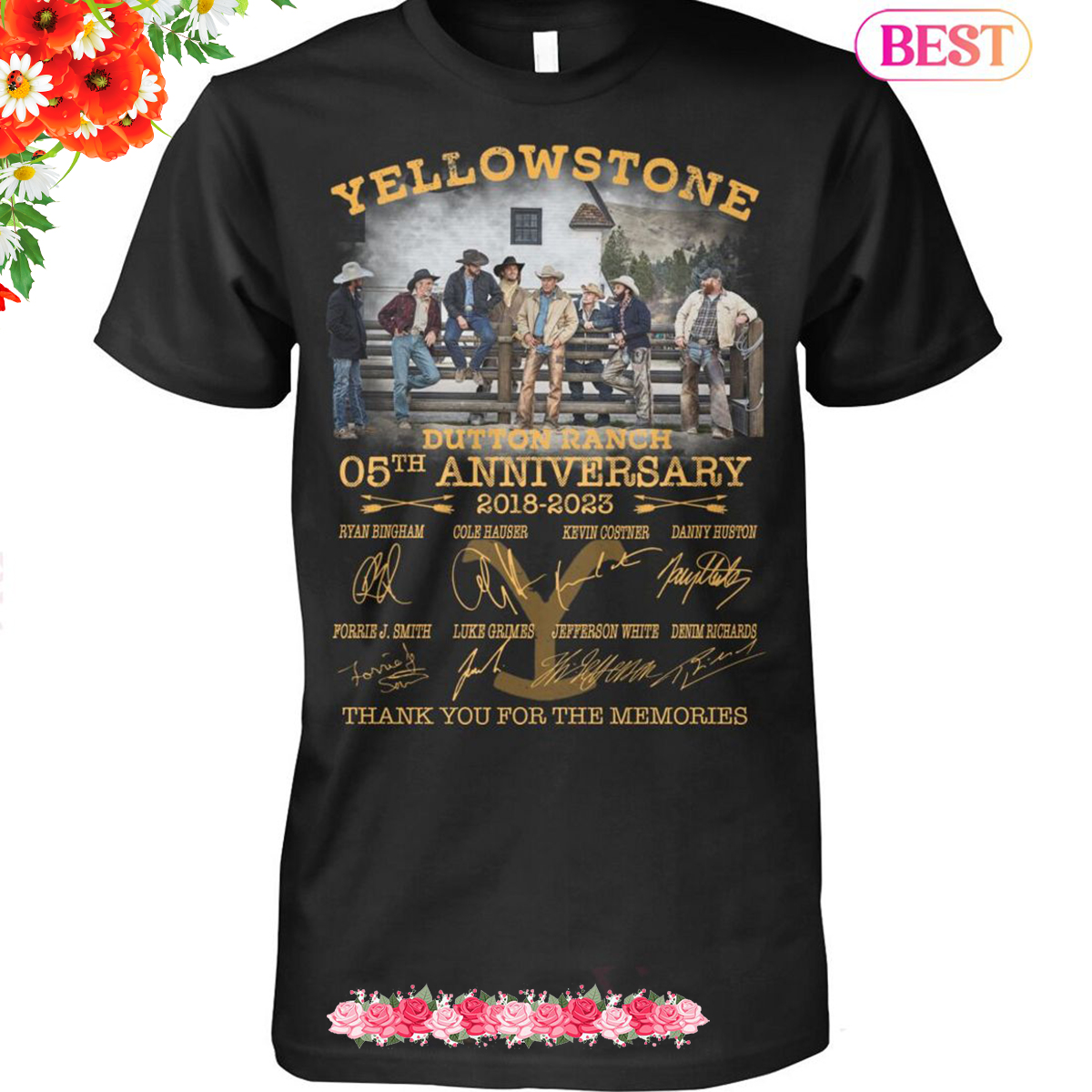 BEST Yellowstone Dutton Ranch 05th Anniversary 2018-2023 Thank You For ...