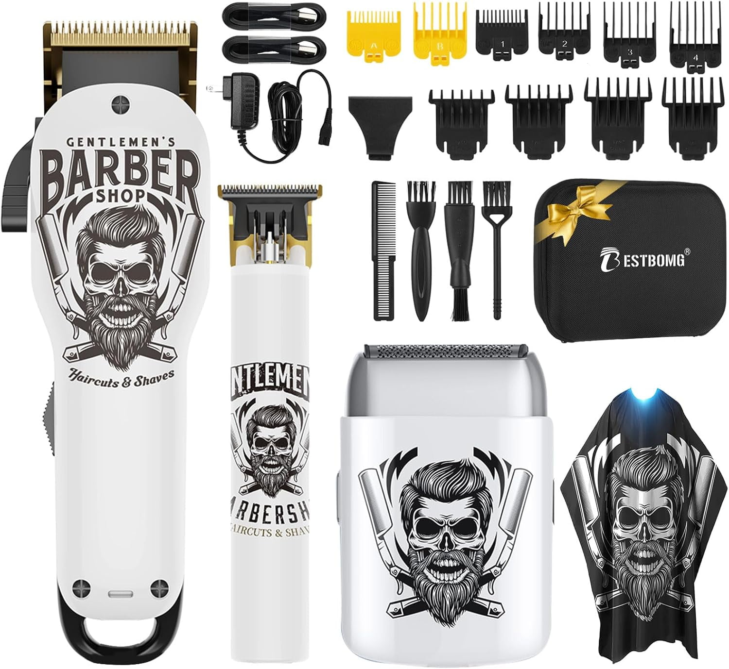 BESTBOMG Hair Clippers for Men Professional, Beard Trimmer Kits & Sets ...