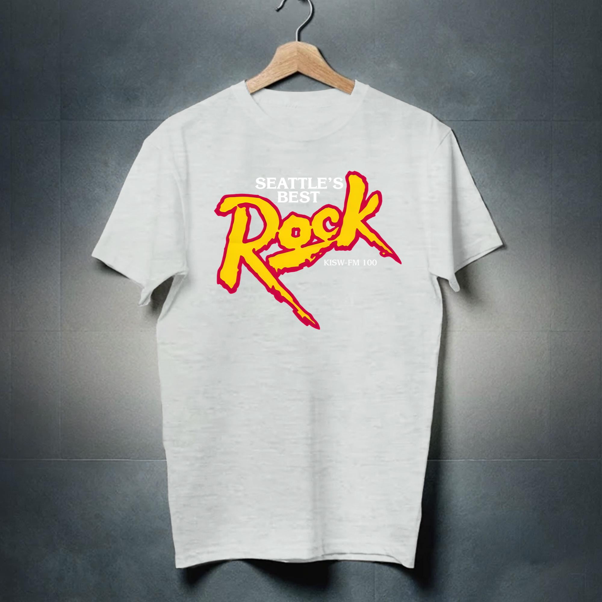 BESTBUY! The Rock 99.9 Fm Kisw Seattle'S Best Kisw Fm 100 Radio T-Shirt ...