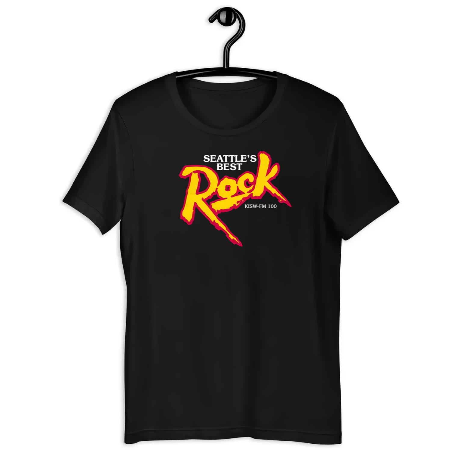 BESTBUY! The Rock 99.9 Fm Kisw Seattle'S Best Kisw Fm 100 Radio T-Shirt ...