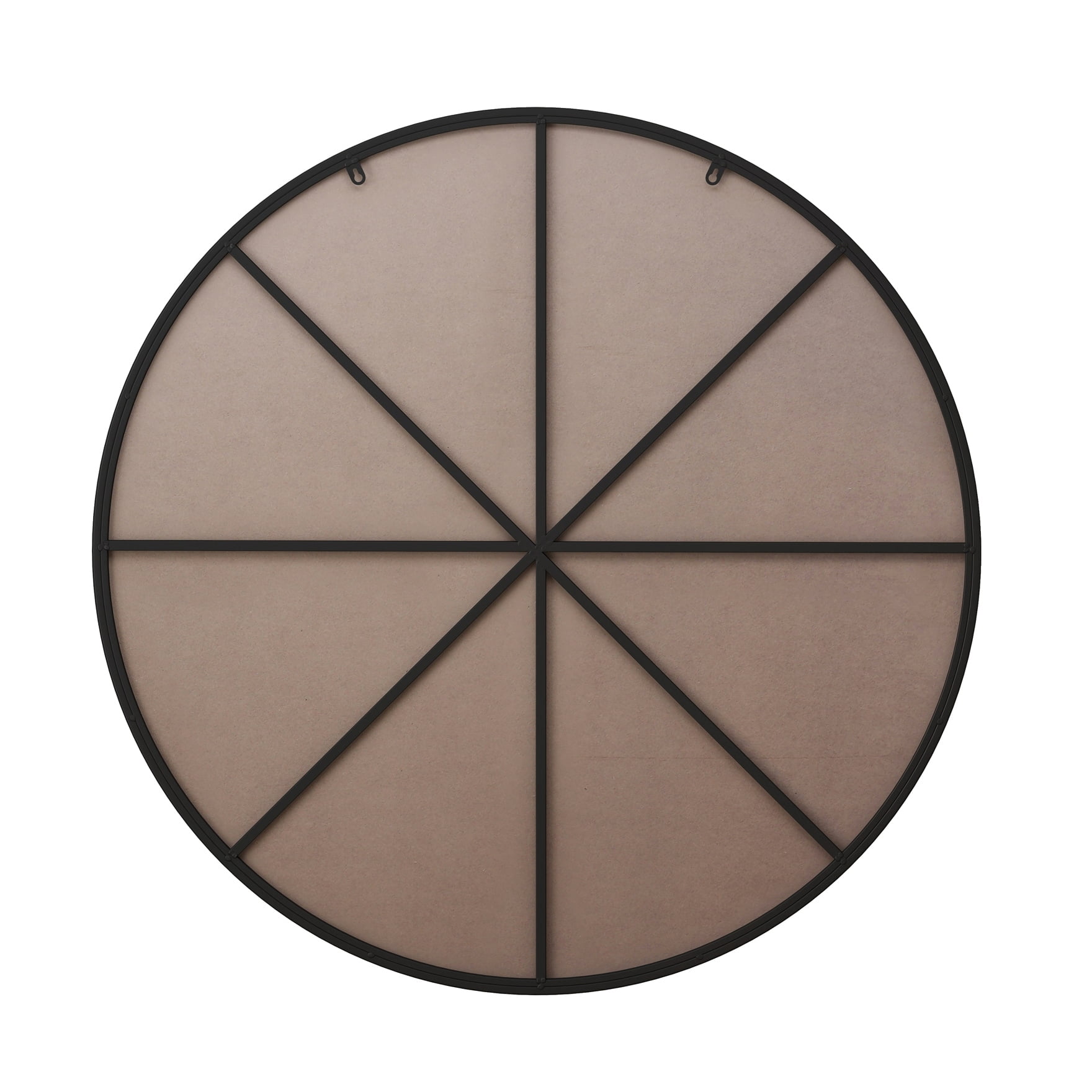 BESTCOSTY 48" Wall Mounted Circular Mirror Black - Walmart.com