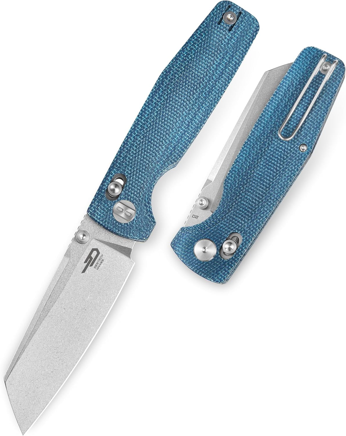BESTECH KNIVES Pocket Folder Folding Knife: 3.5" D2 Steel Cleaver ...