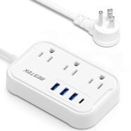 Presto Plug Portable Power Adaptor, Electric Outlet Extender with 2 USB ...