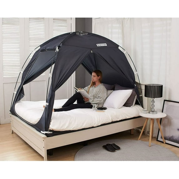 BESTEN Floorless Indoor Privacy Tent on Bed for Warm and Cozy Sleep ...