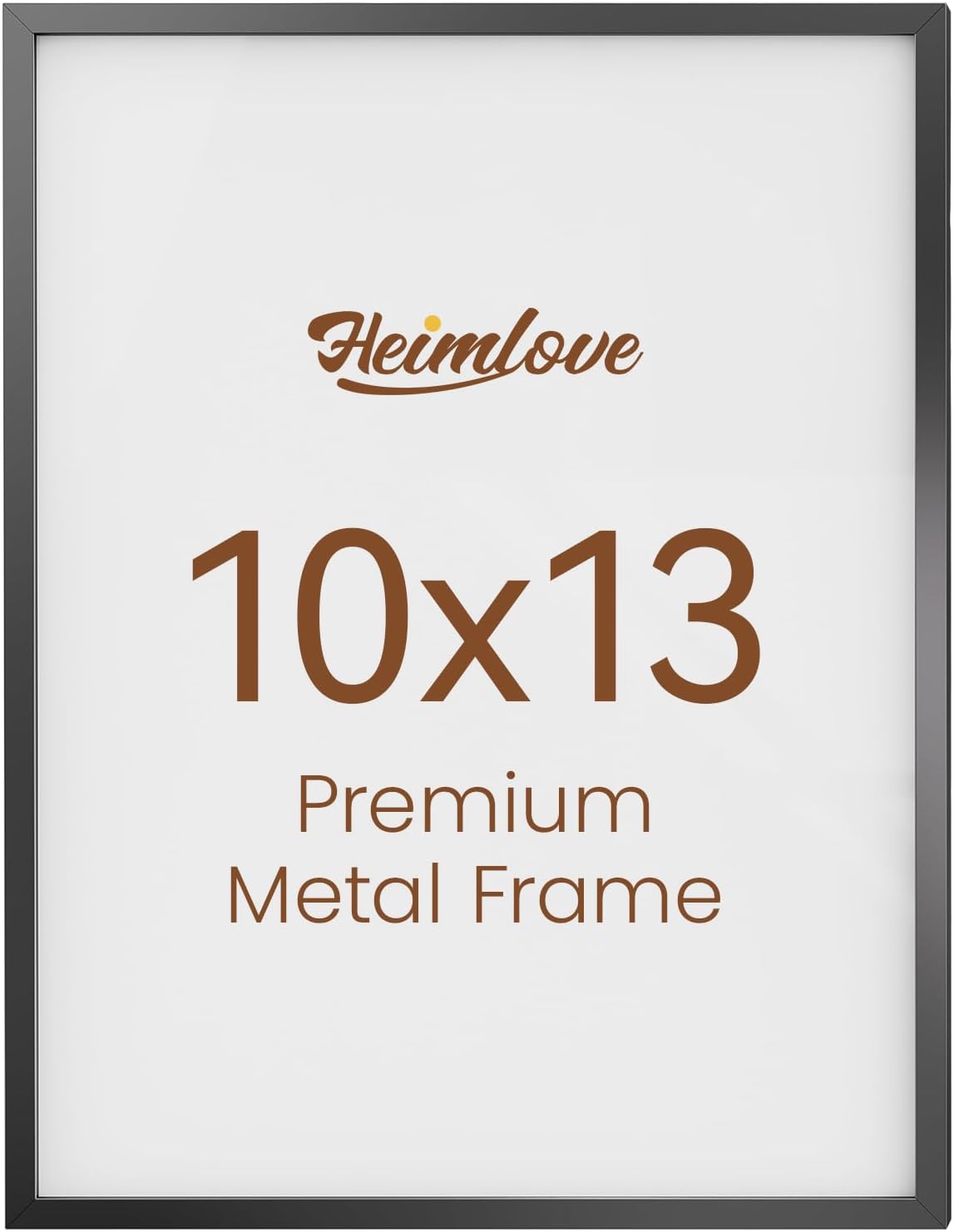 BESTKITTY 10x13 Metal Pture F,Bla Aluminum P Fs-Real Tempered Glass ...