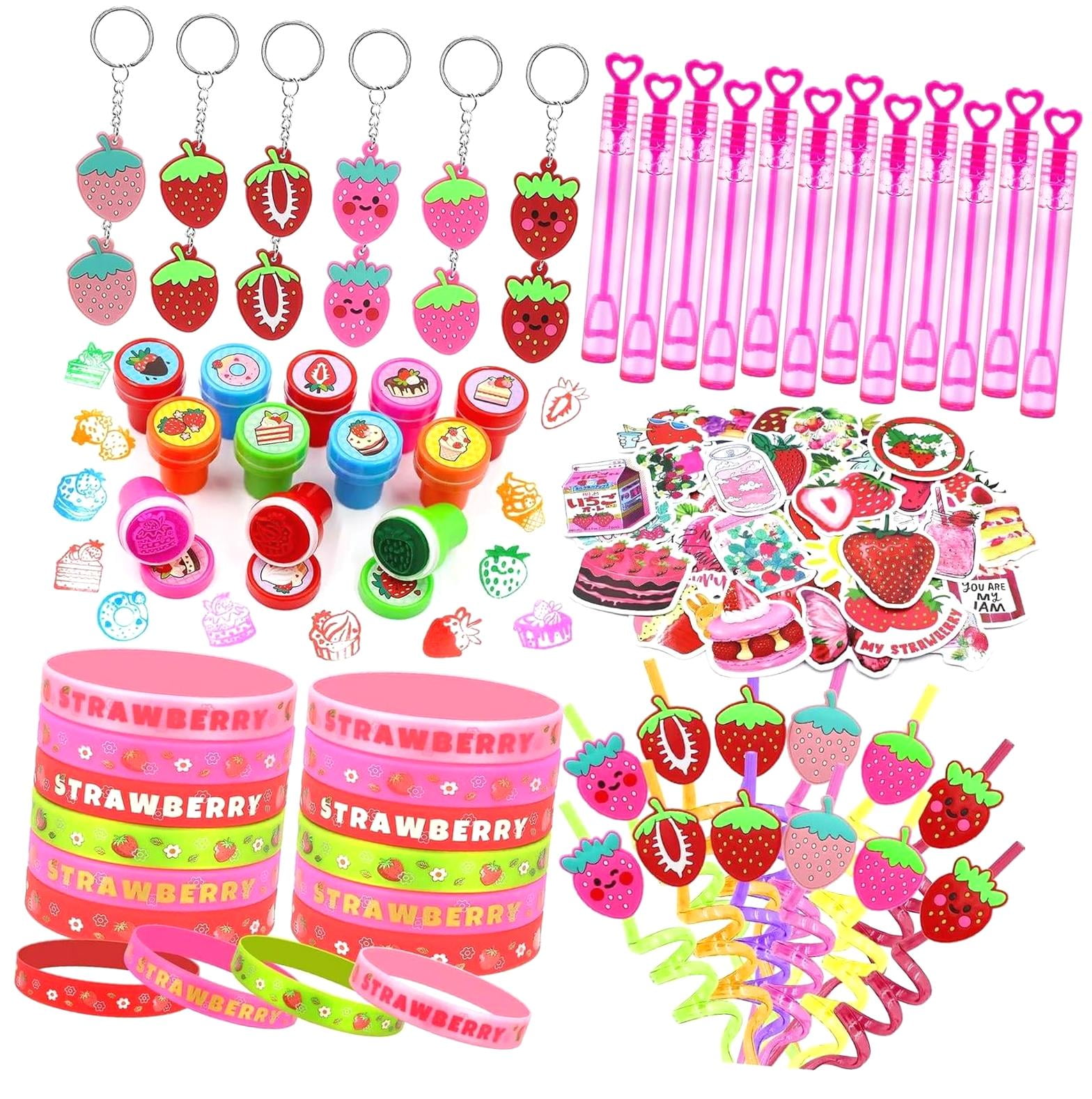 BESTKITTY 110 PCS Strawberry Set - Berry Birthday Supplies for Girls ...