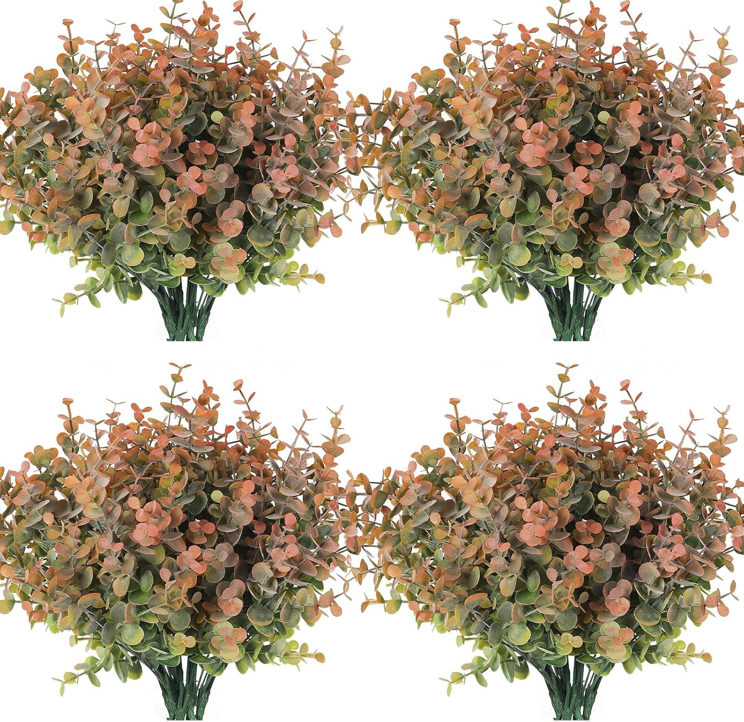 BESTKITTY 12 Bundles Fake Bushes Artiial Plants Outdoor Faux Plant ...