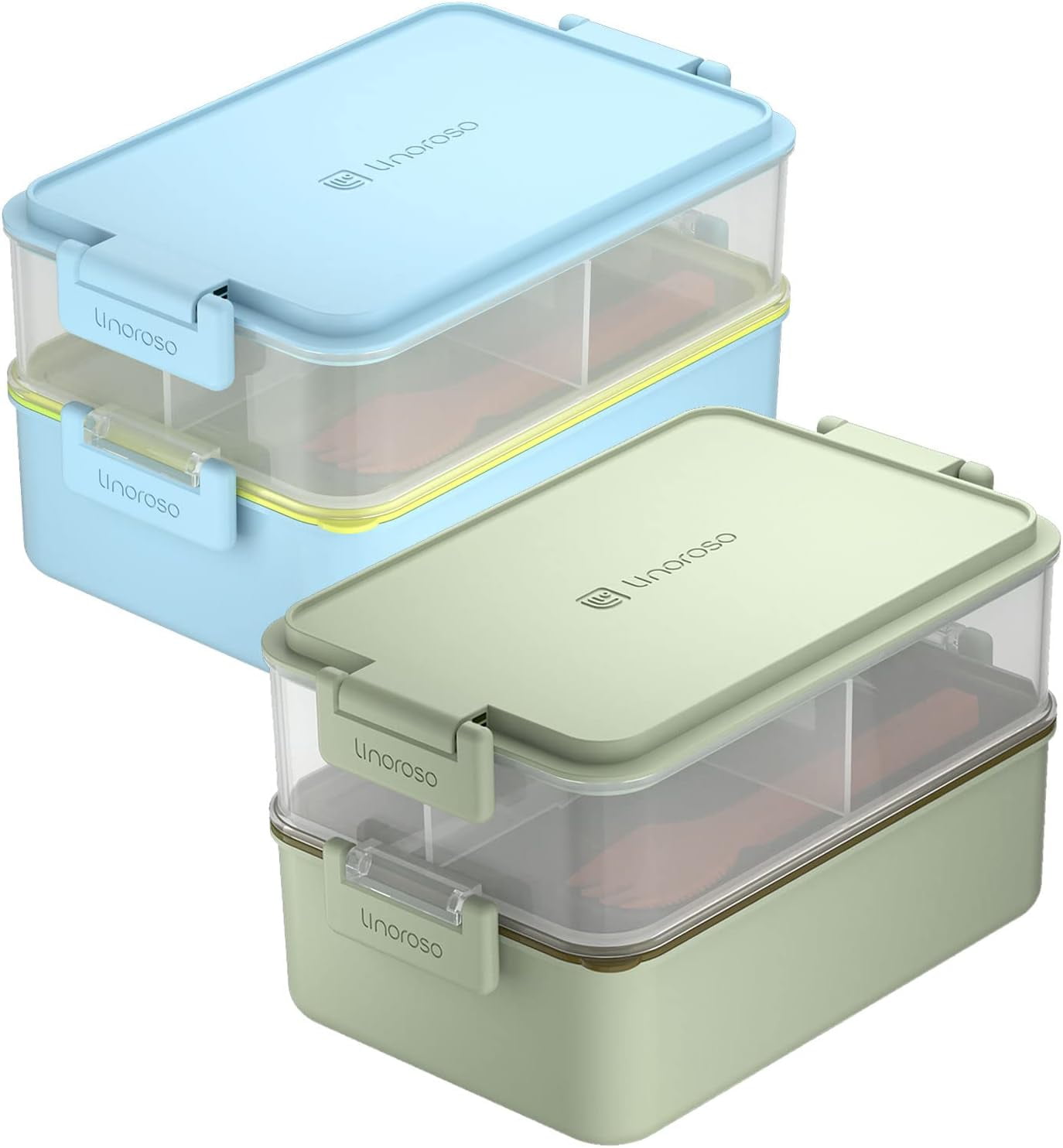 BESTKITTY 2 PCS Staable Adult Lun Box | Meet All You On-the-Go s for ...