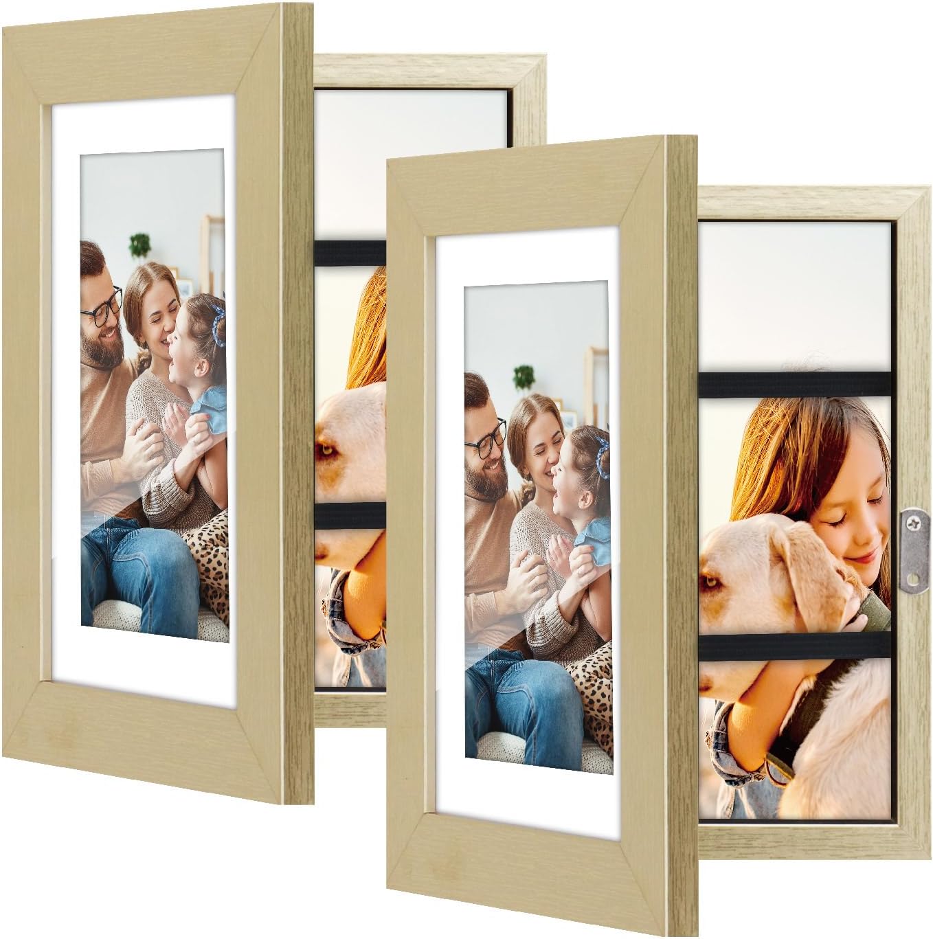BESTKITTY 2 Pa 4x6 Pture F, Qu- P Storage Display Fe for Wall and ...