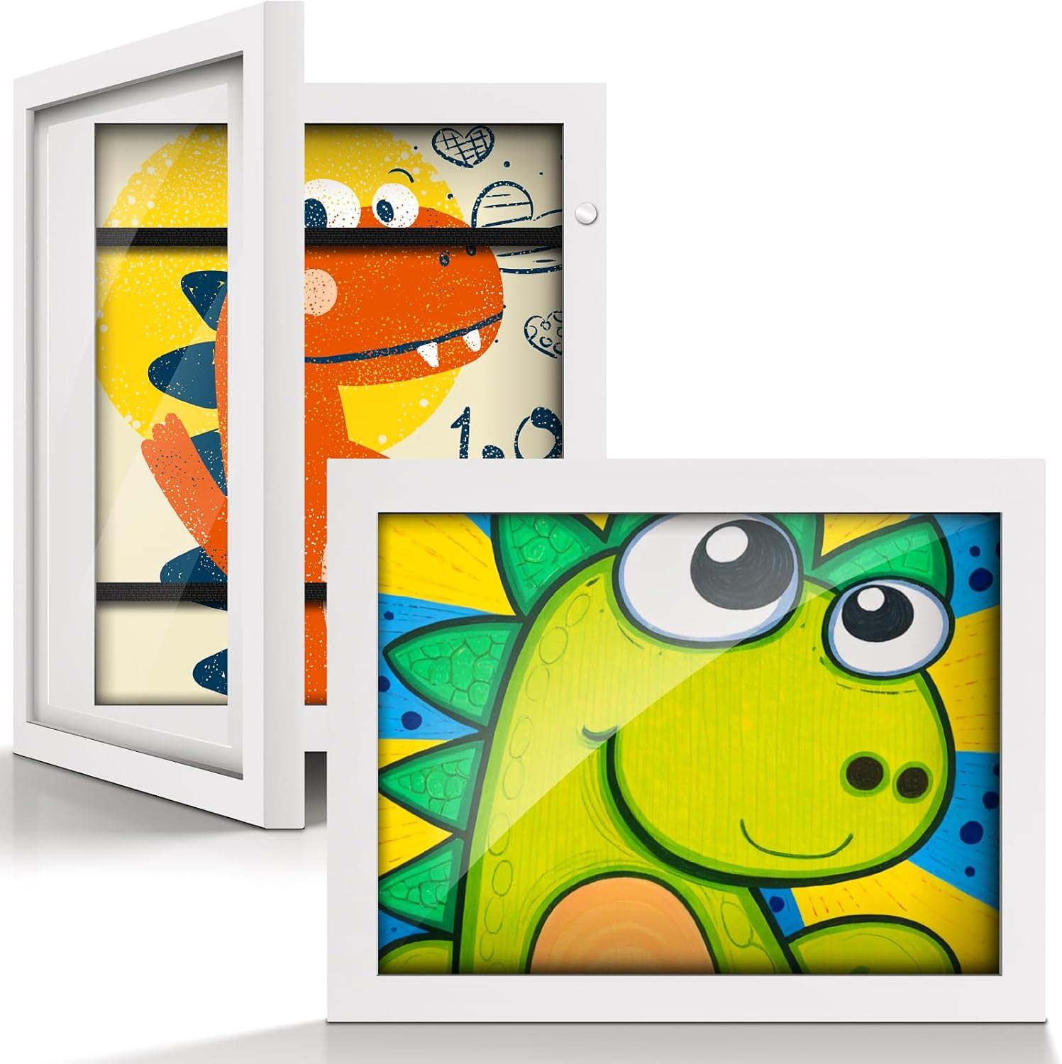 BESTKITTY 2-Pa 8.5x11 Kids Art Fes,Front Opening Kids Artwork Fes ...