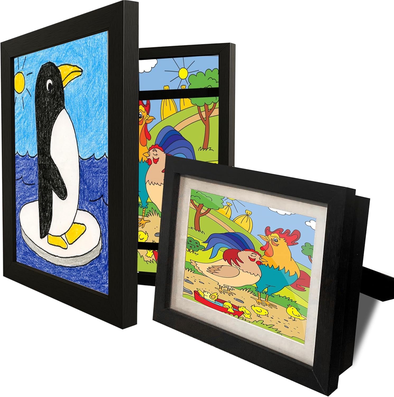 BESTKITTY 2 Pa Kids Artwork Fes angeable - Kids Art Fes Front Opening 8 ...