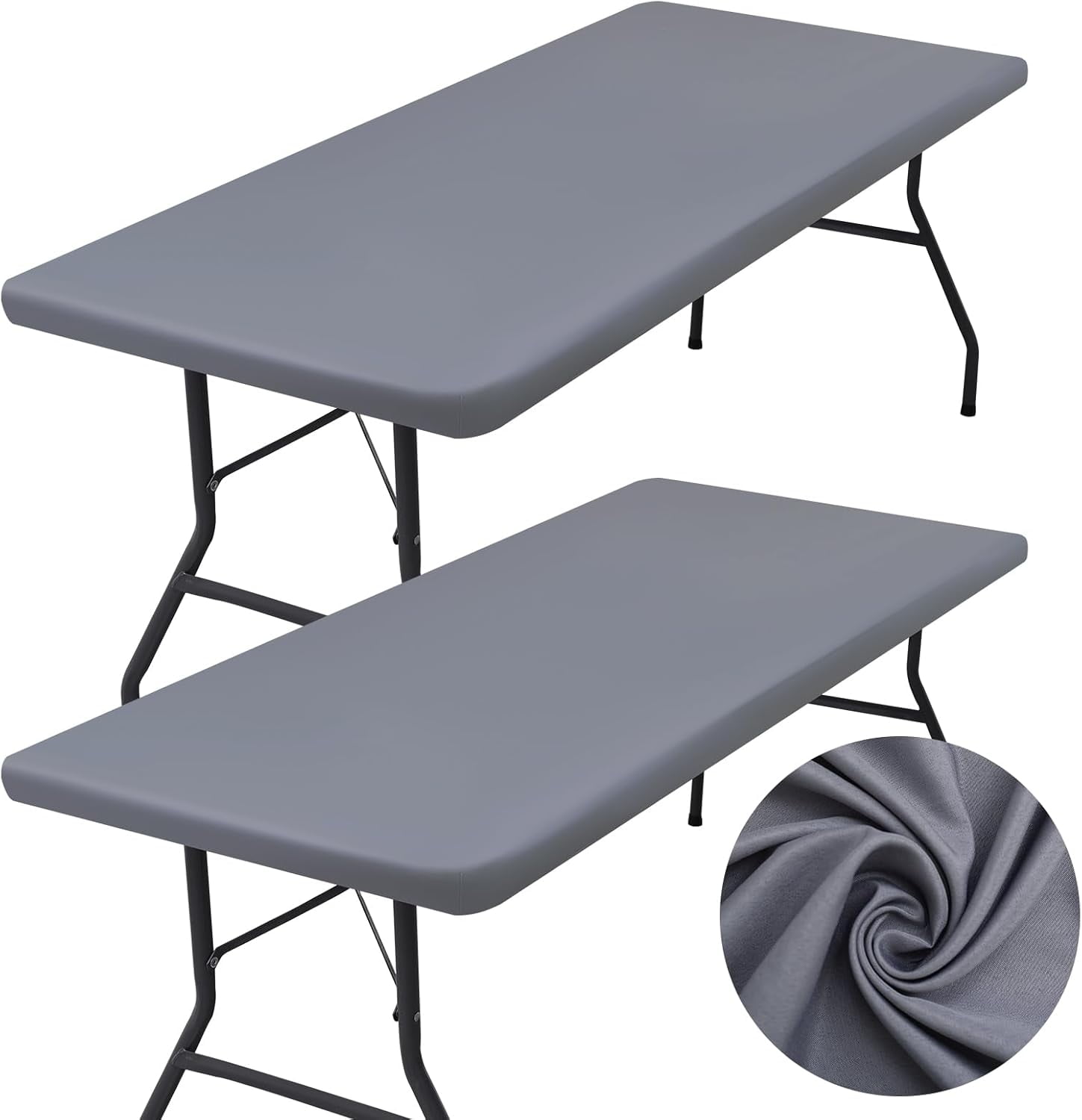 BESTKITTY 2 Pa Rectangle Table Cloth, Elast tted Fabr Tablecloth ts for ...