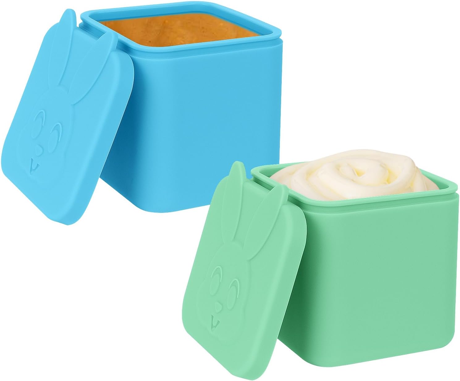 BESTKITTY 2 Pa Salad Dring Container, 10.1 oz Leakof Dips Accories To ...
