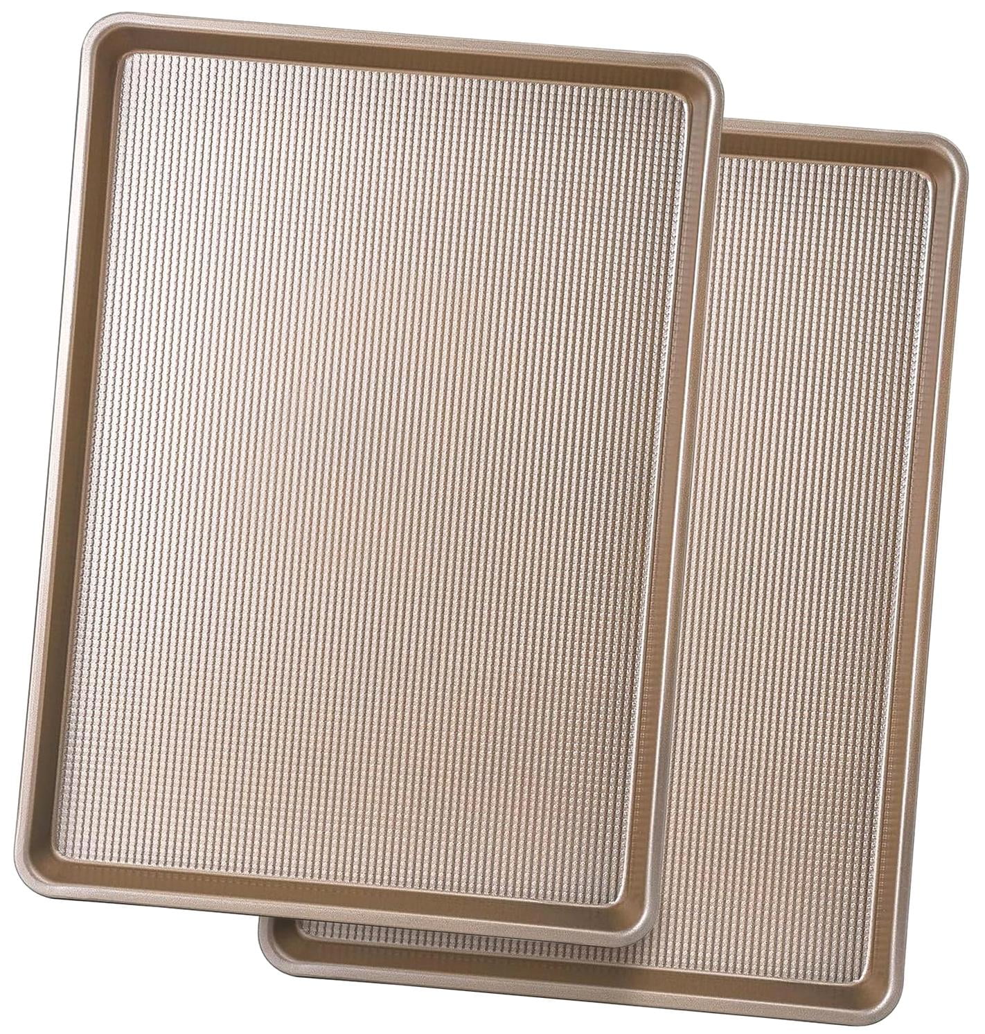 BESTKITTY 2 Pack Heavy Duty Baking Sheet Pan Set, 18 x 13 Inches ...