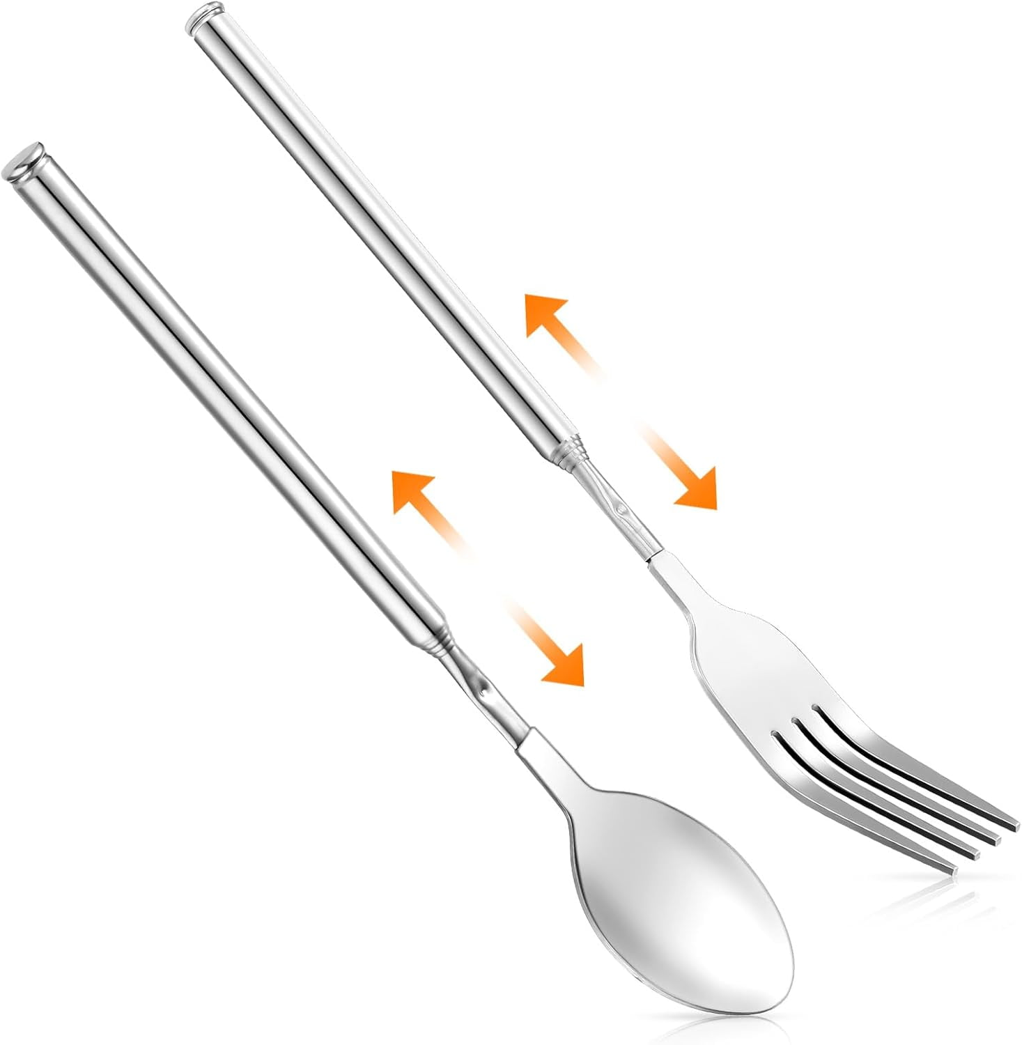 BESTKITTY 2 Pcs Extendable ,Extended Long Spoons for Stir,Stainl Steel ...