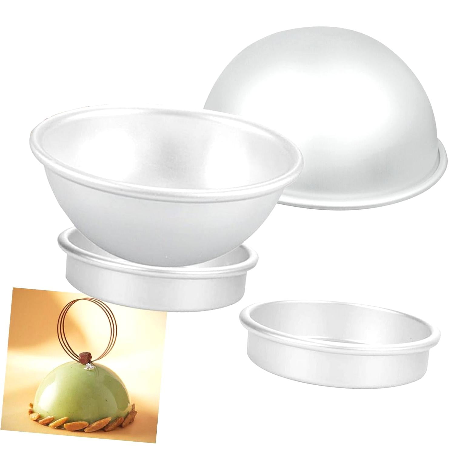 BESTKITTY 2-Piece Cake Sphere Mold Set, 6.5 Inch 3D Sports Ball Cake ...