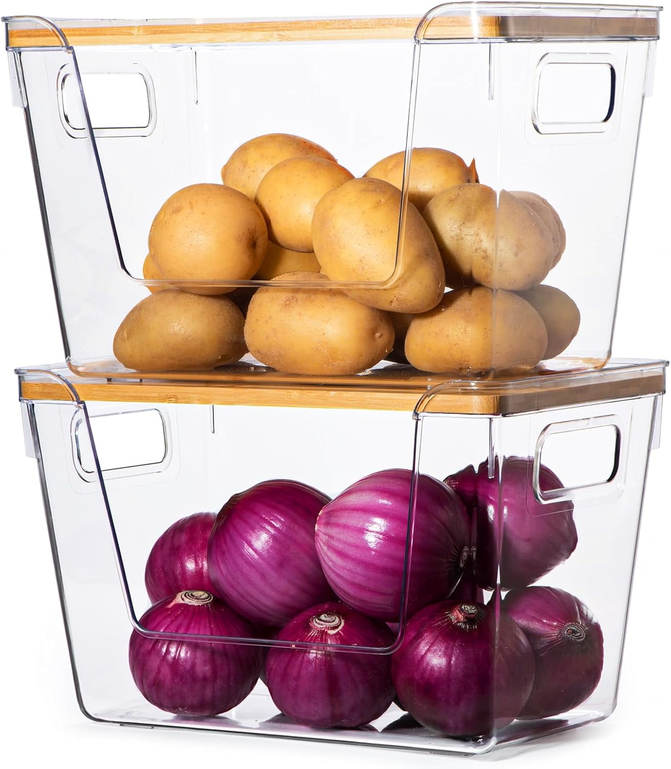 BESTKITTY 2 set Pantry Organizers and Storage, Staable en Laundry ...