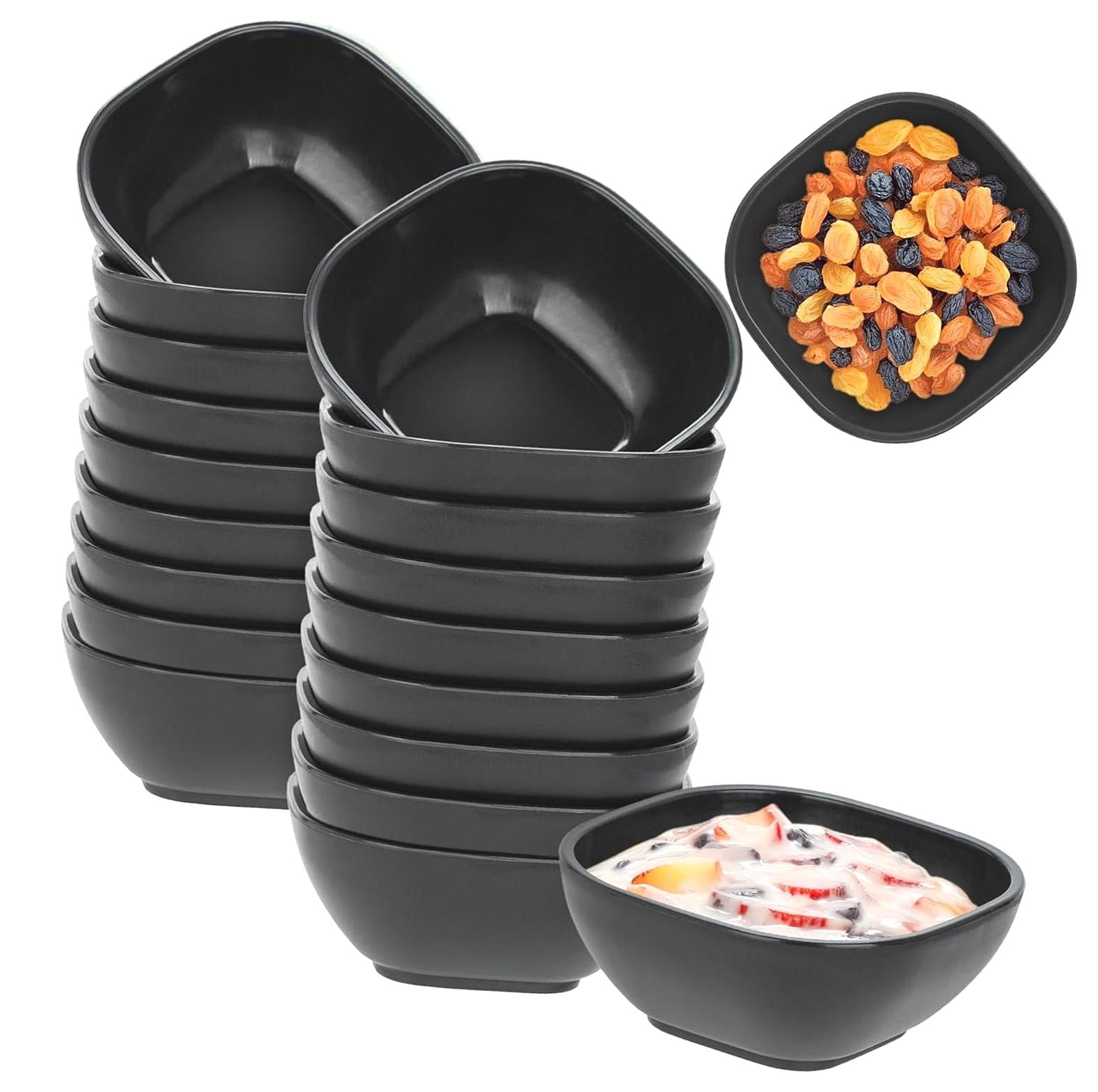 BESTKITTY 20 Pack Small Bowls, 4.5 OZ Wheat Straw Soy Sauce Dishes ...