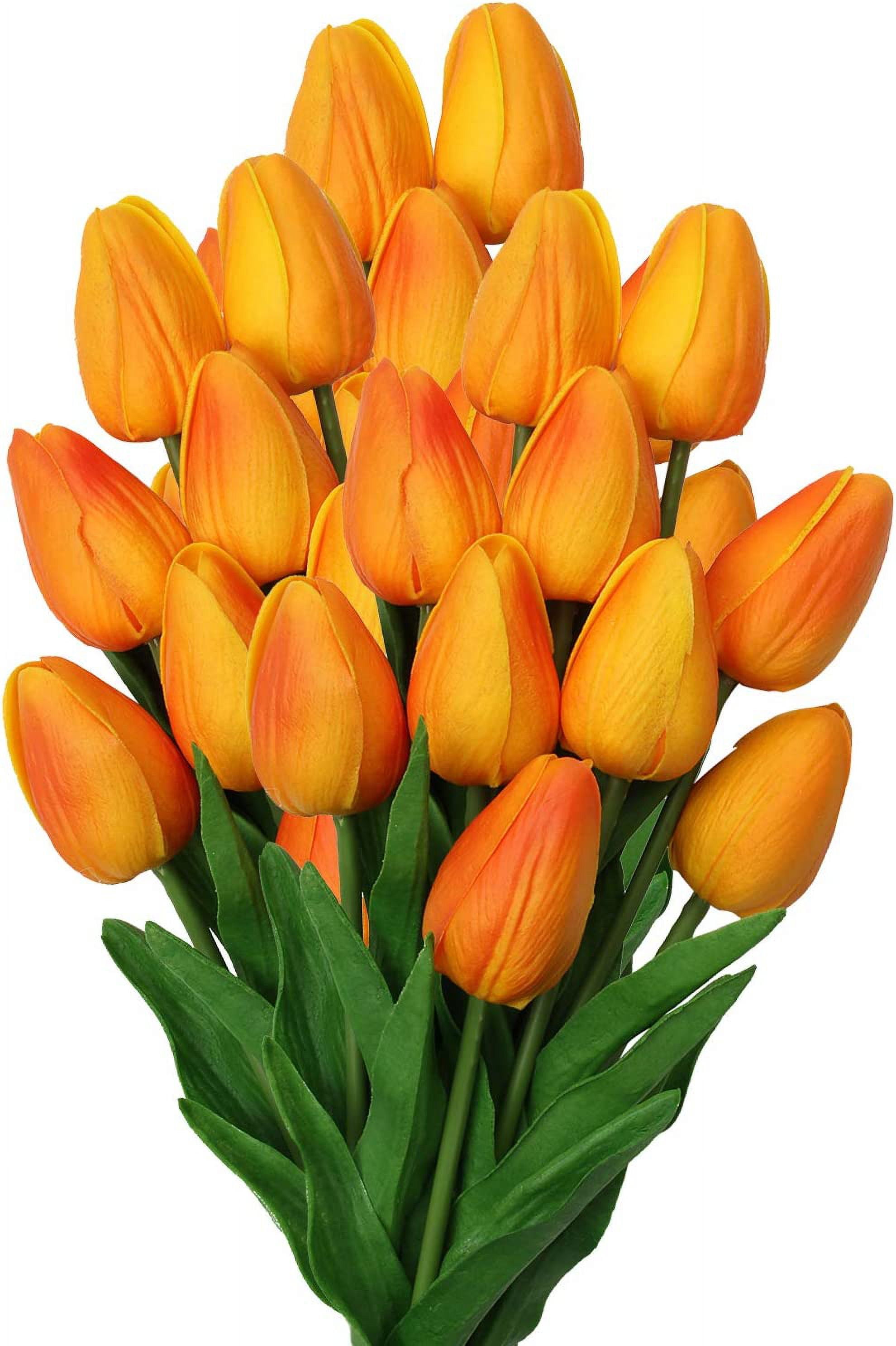 BESTKITTY 20 Pcs Orange s Arti Real Tou Fake s Fake Flowers for Mother ...