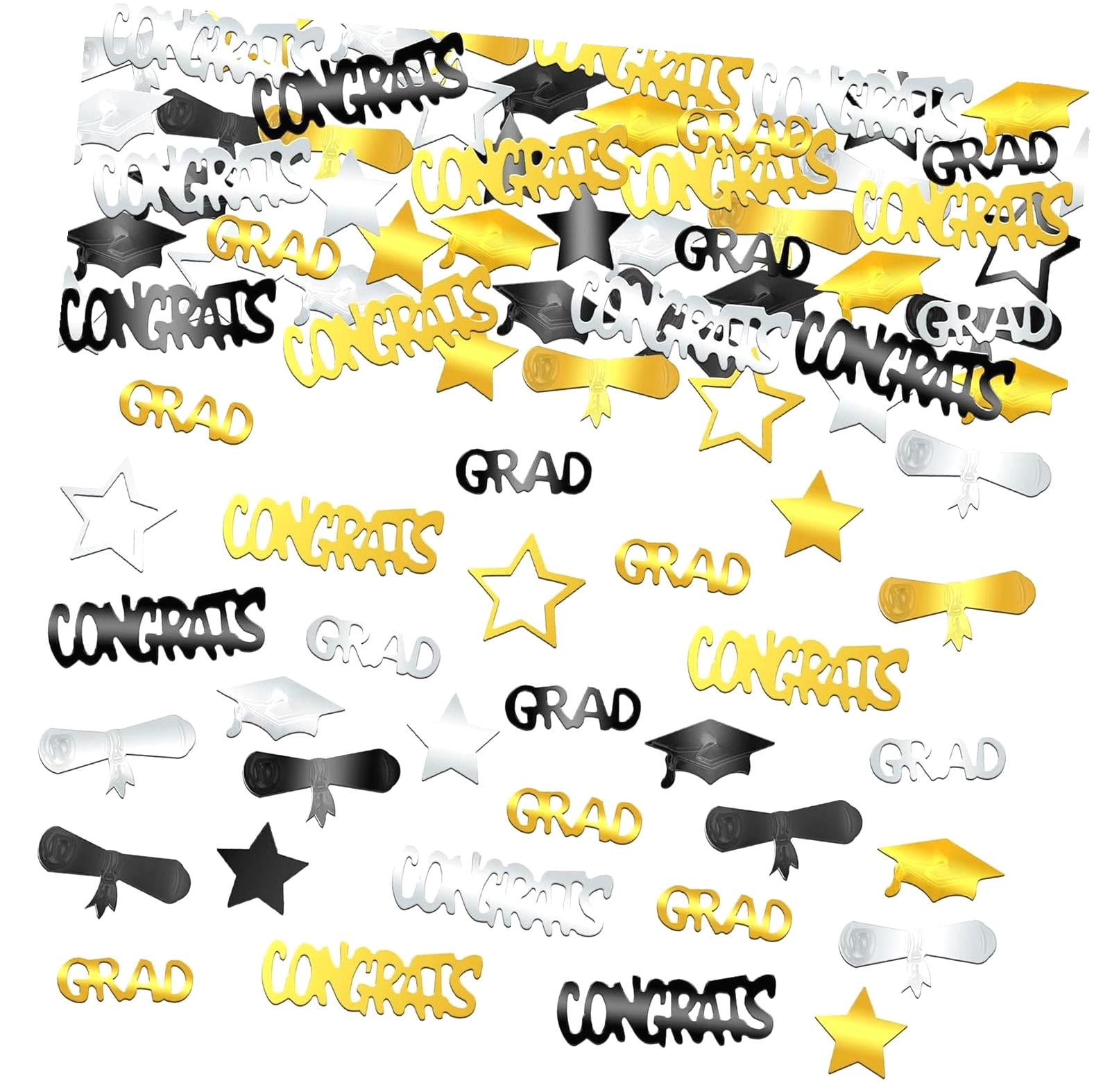 BESTKITTY, 2025 Congrats Grad Confetti - Pack of 1000 | Green and Black Graduation Confetti ...