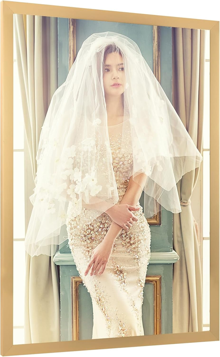 BESTKITTY 20x25 Fe Gold, Modern 25x20 Pture P Fe, Horizontal Veal ...