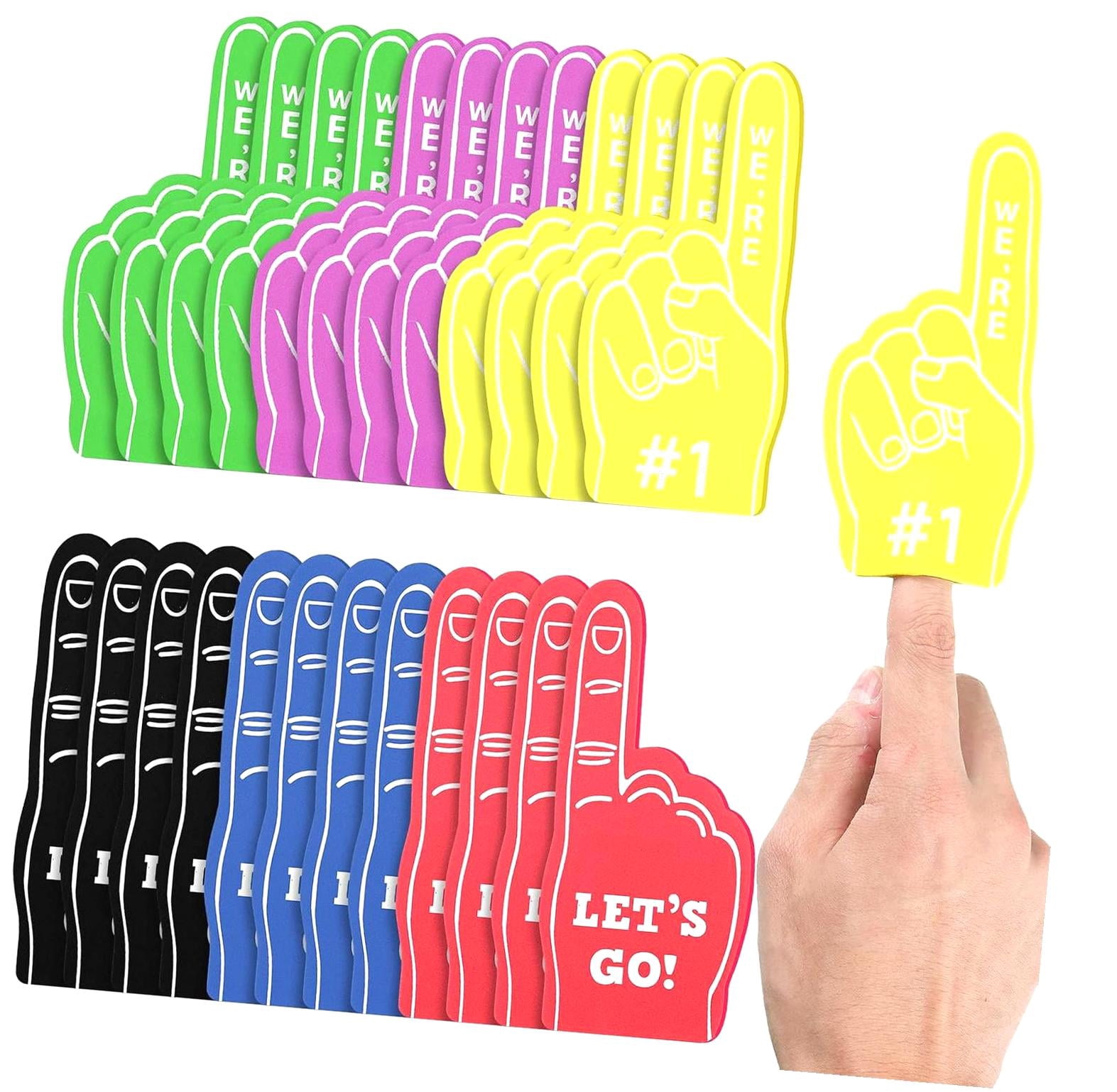 BESTKITTY 24 Pcs Mini Foam Finger Baseball Fan Mini Foam Finger, We're ...