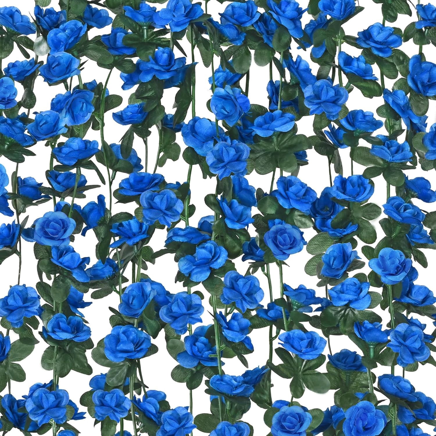 BESTKITTY 2Pcs 16.4Ft Flower Garland Artiial Rose Vines for Bedroom ...