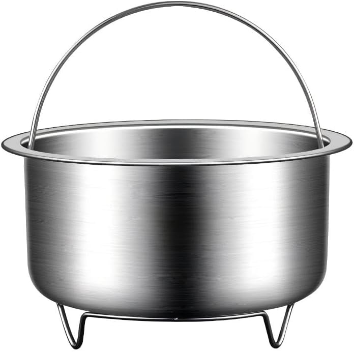 BESTKITTY 304 Stainl Steel Steamer Bowl with Handle – Brushed Interior ...