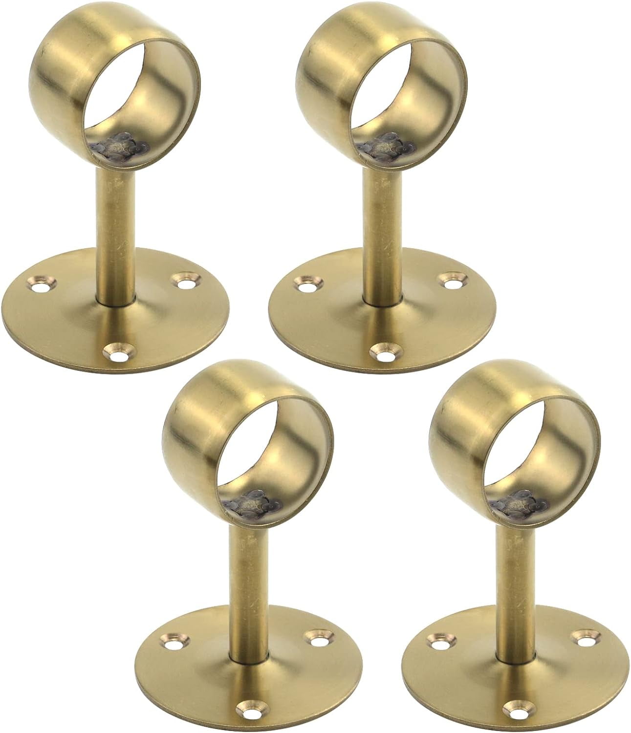 BESTKITTY 4 PCS 1-1/2 In(38mm) Dia. Heavy Duty Stainl Steel Sr Curtain ...