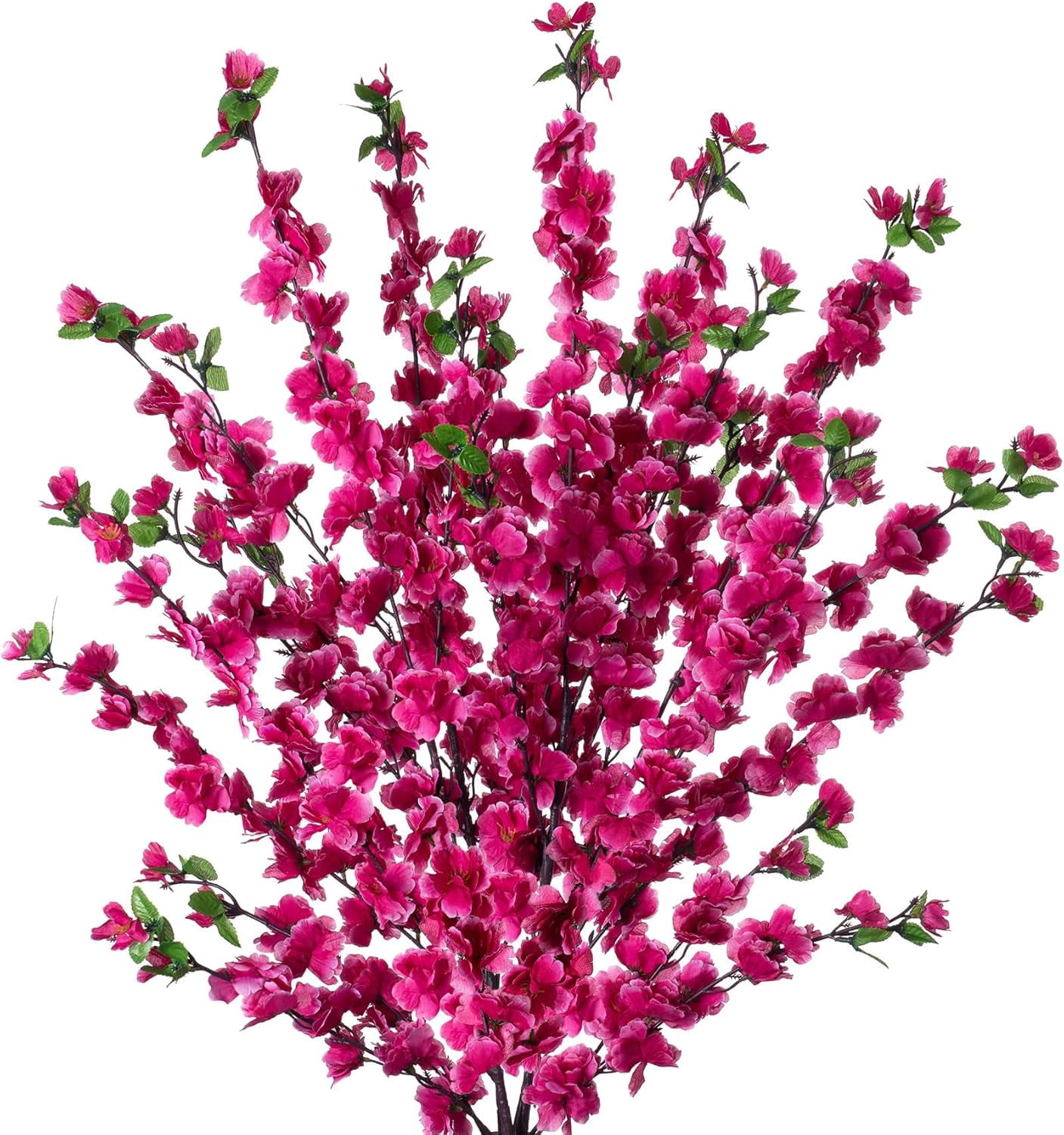 BESTKITTY 4 PCS Artiial Pea Blossom Flowers Bouquet, 49 ines Silk Faux ...