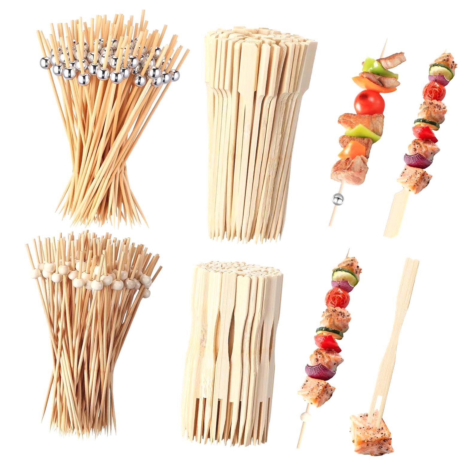 BESTKITTY 400 Piece Cocktail Picks Set, 4.7 Inch Appetizer Toothpicks ...