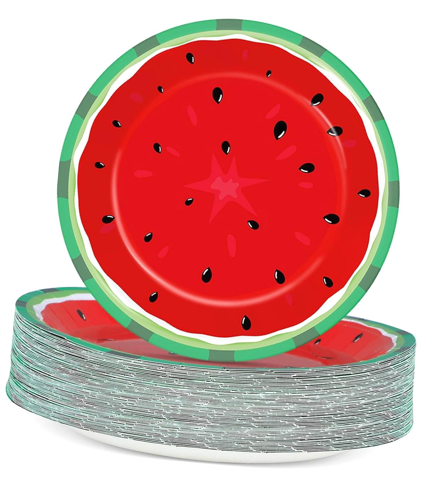 BESTKITTY 48-Piece Watermelon Party Set - 9" Decorative Plates for ...