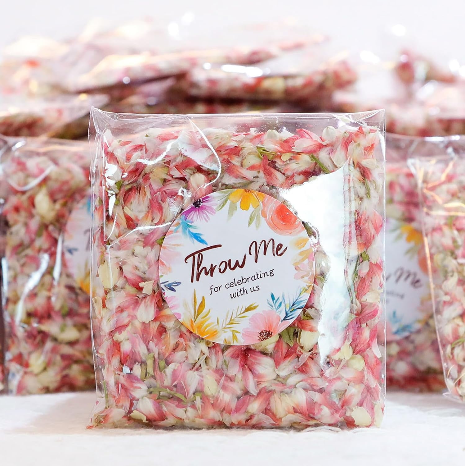 BESTKITTY 50 Pa Real Flower Petals Confetti, Natural Wedding Confetti ...