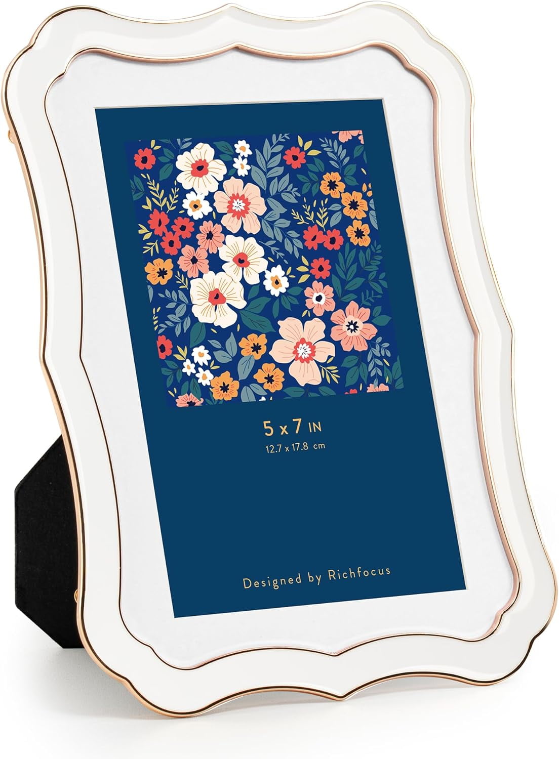 BESTKITTY 5x7 Enamel Pture F with HD-Tempered Glass, Display 4x6 P with ...