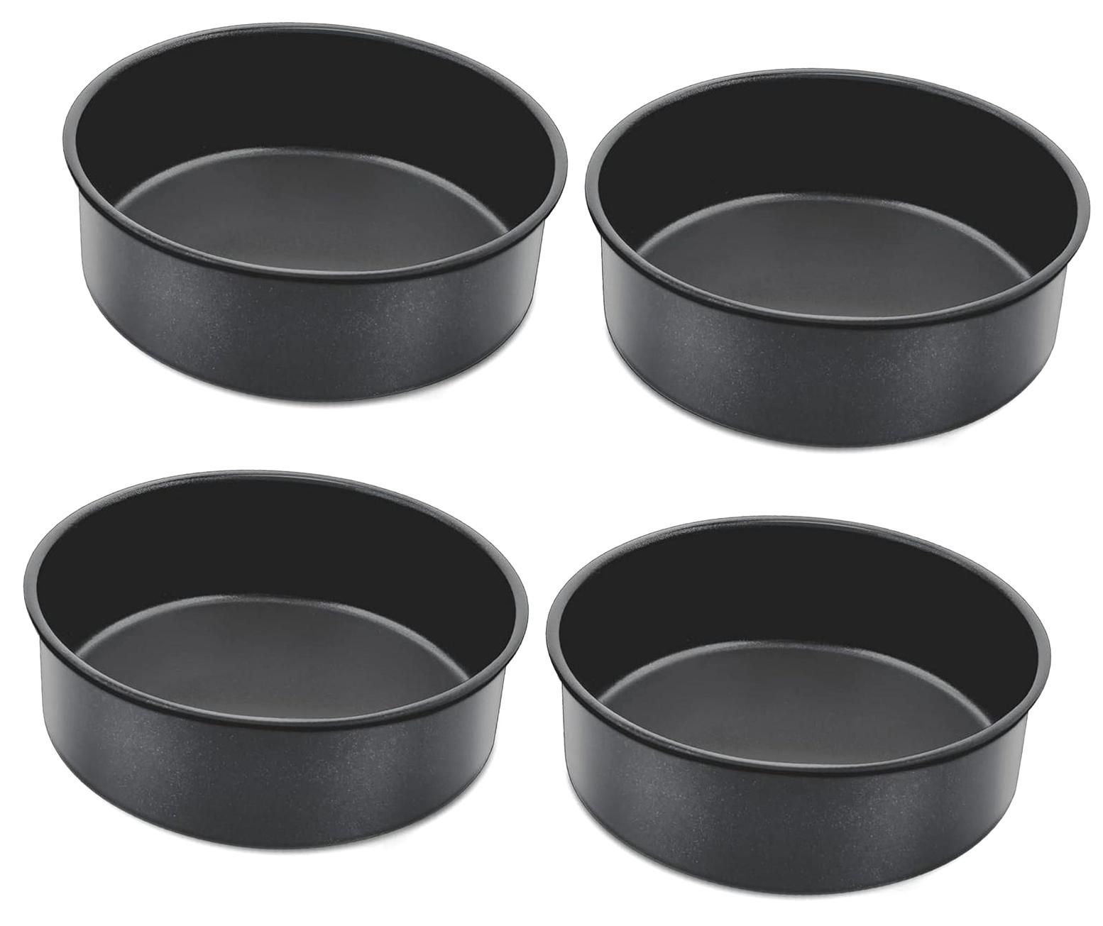 BESTKITTY 6-Inch Cake Pans, Set of 4, Nonstick Round Baking Pans for ...