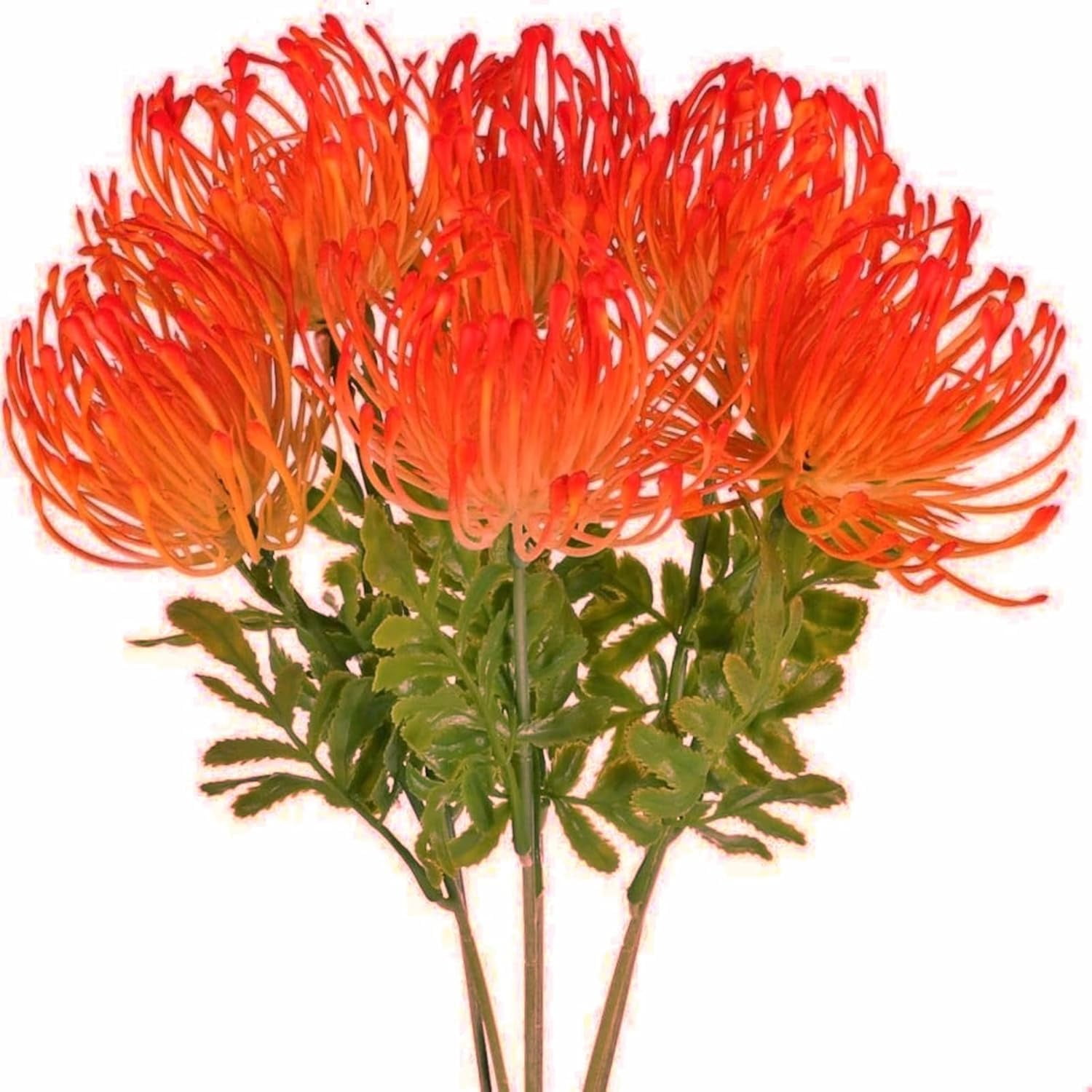 BESTKITTY 6 PCS Artiial Fall Flowers UV Rnt Fake Plast tea Cynaroides ...