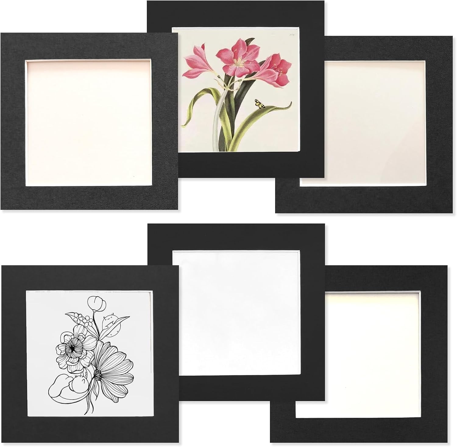 BESTKITTY 6x6 in Collage Pture F Set of 6,Colorful St-On Fes for ...