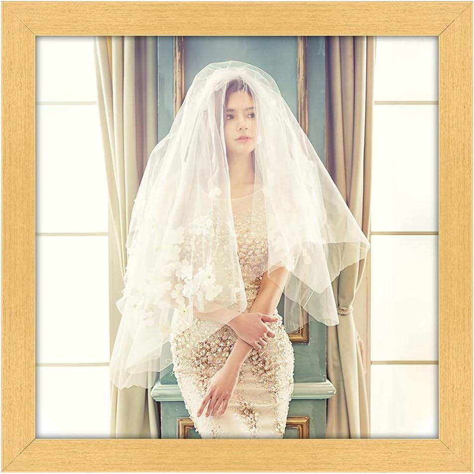 BESTKITTY 6x6 Pture F Gold, Rust Natural 6x6in P/Portrait/P/Art Fe ...