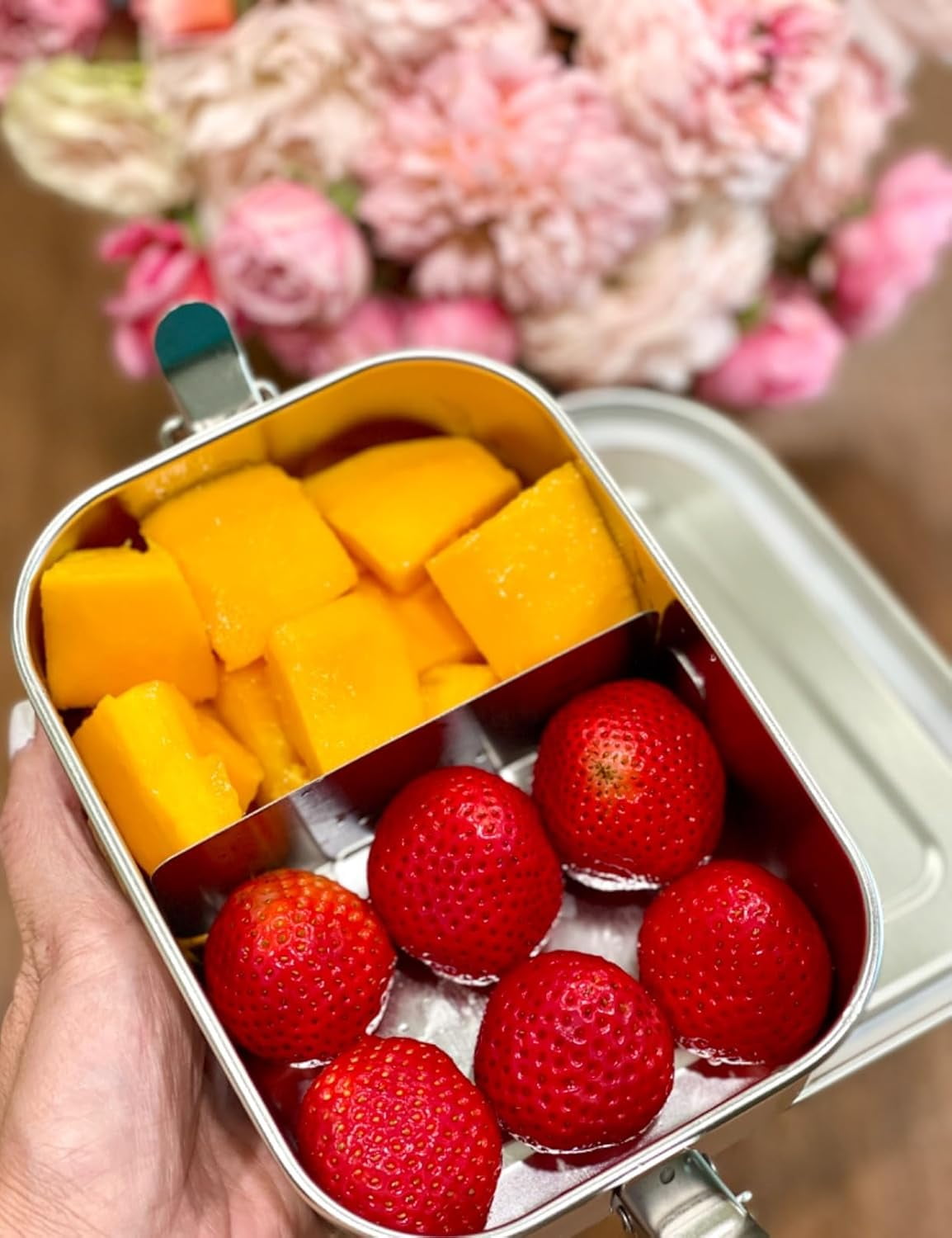 BESTKITTY 750ml-Medium Stainl Steel Lun Box | 27oz | with Removable ...