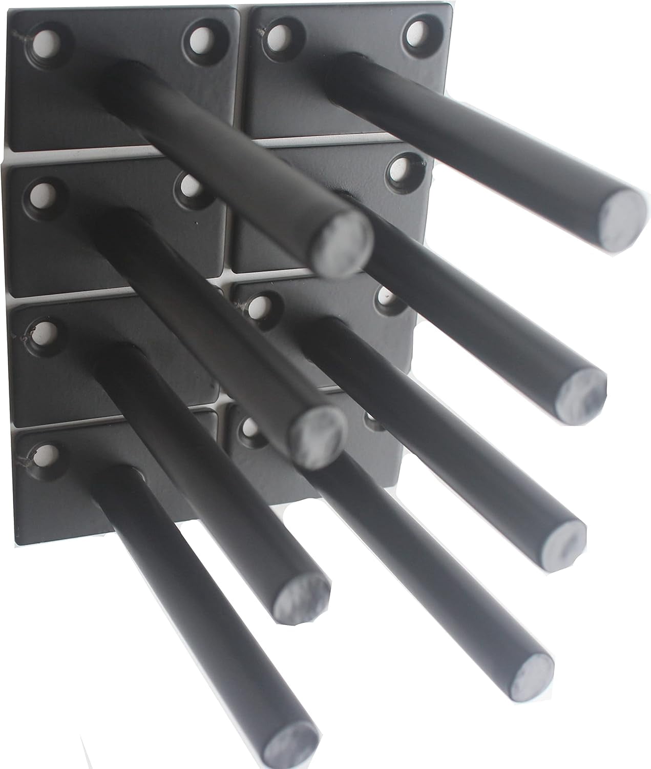 BESTKITTY 8 Pcs 3" Bla Solid Steel Floating Shelf Braet Blind Shelf ...